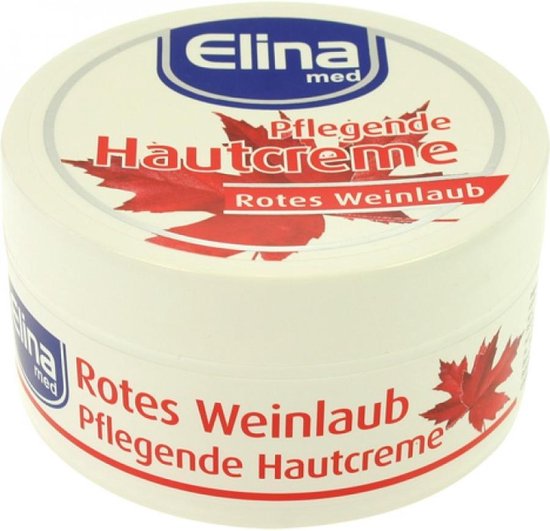 ELINA med Skin Cream Rode Wijnbladeren - 150ml | bol