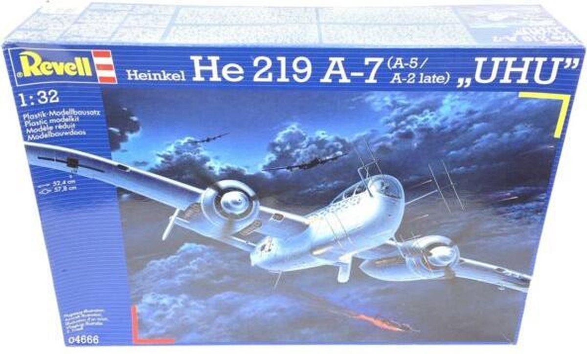 Revell Vliegtuig Heinkel He 219 A-7 "UHU" - Bouwpakket - 1:32 | bol.com