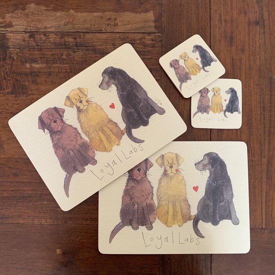 Alex Clark Onderzetters en Placemats (medium formaat) Set Loyal ...