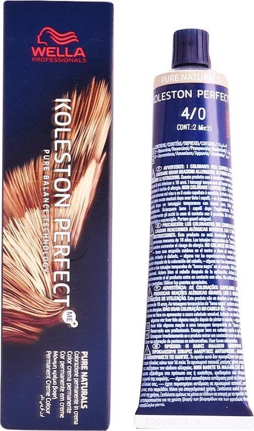 Vopsea Permanenta Wella Professionals Koleston Perfect 4/0, Castaniu ...