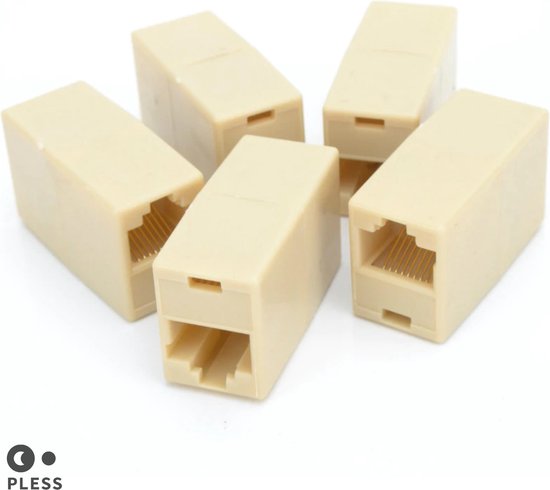 25x UTP - RJ45 Netwerk Ethernet Internet Kabel Verlengstukje Koppelstuk ...