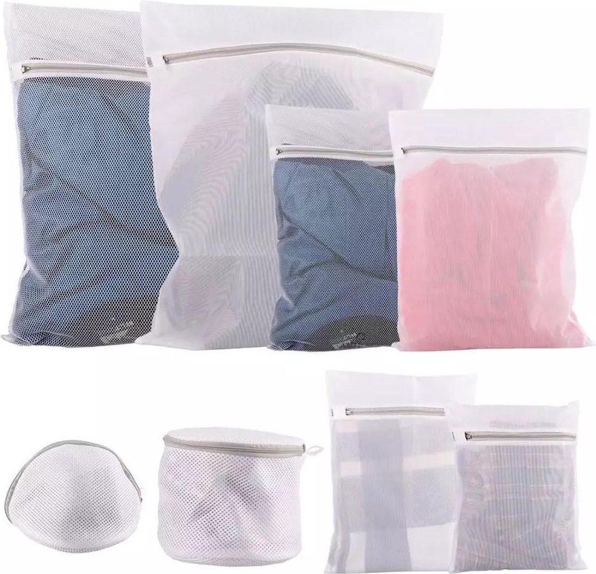 Waszak - Waszakje - Waszakken - Laundry bag - 8 Stuks - Wastas - Wasnet ...