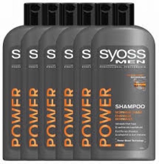 Syoss Shampoo Men – Power - Voordeelverpakking 6 x 500 ml | bol