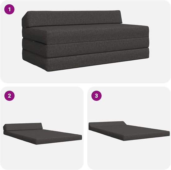 Vouwbare Sofa Bed Matras - Zitbank Matras - Compact Wonen - Verstelbaar ...