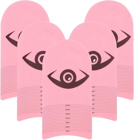 Eyelash Ruler Set van 5 Stukken, Precisie Lengtemeting en Wimperkruller ...