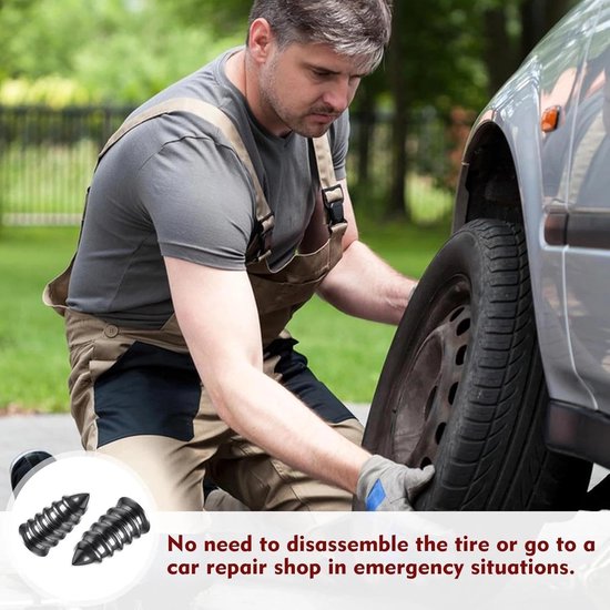20-delige auto banden reparatie kit, 2 maten vacuüm banden reparatie ...