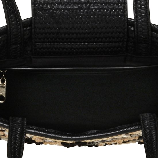 Steve Madden BdecorB Small Handtas Dames - Riet - Zwart | bol