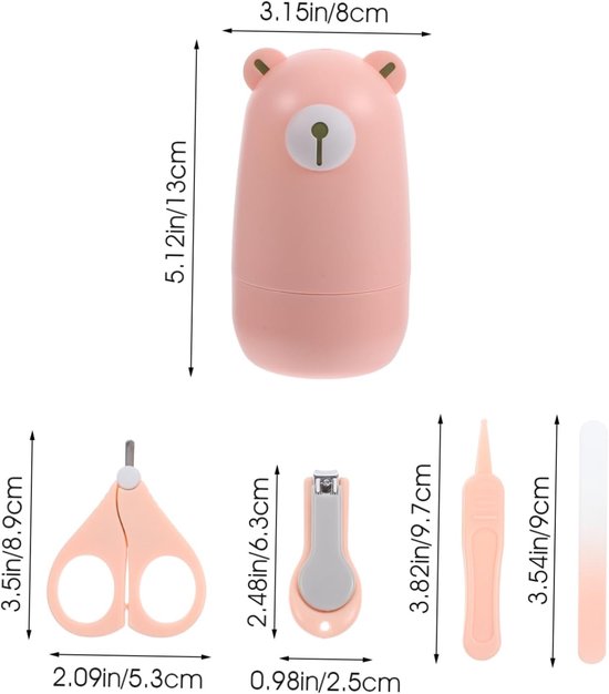 Baby Nagelknipperset - Verzorgingsset Peuters - Baby Nagels Knippen ...
