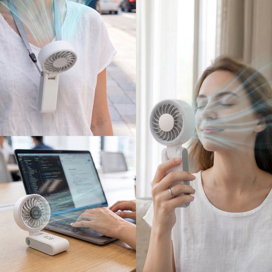 R2B Handventilator Oplaadbaar - Draagbare Mini Ventilator ...