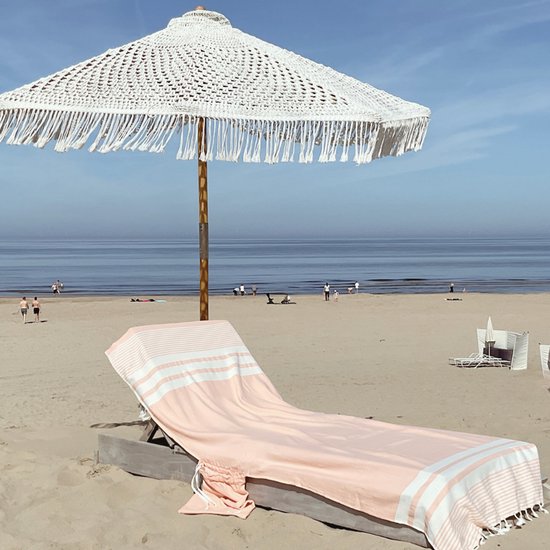 hiPPs Loungie Travel MELON, lange luxe hamamdoek voor ligbed | met ...