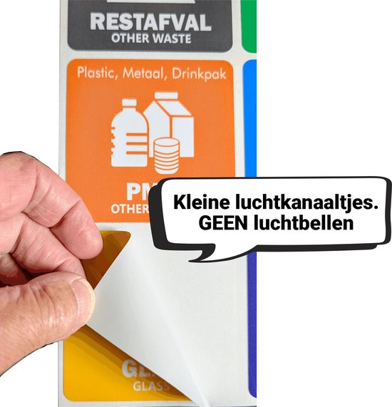 JERMA-Recycle Stickers Afvalbakken–Afval-Scheiden-Afval Scheiden ...