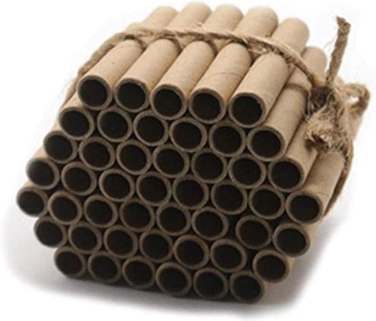 200 Kartonnen Buisjes Vulling 60 mm lengte voor Insectenhotel - Wilde ...