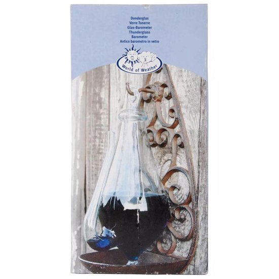 Esschert Design Donderglas Barometer - Gietijzeren houder - Makkelijk ...