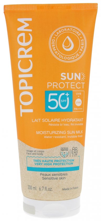 Topicrem Sun Protect Hydraterende Zonnemelk SPF50+ 200 ml | bol