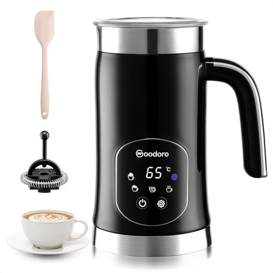 Woodoro Elektrische Melkopschuimer - Premium Melkschuimer - 5-in-1 ...