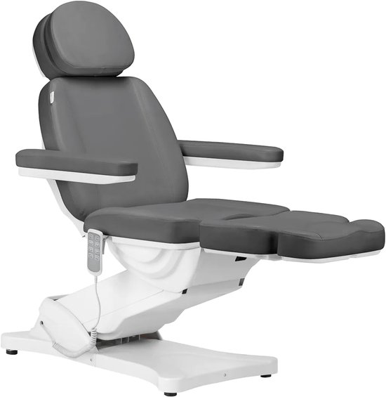 Elektrische behandelstoel Grijs (4 motoren) kantelbaar- pedicure ...