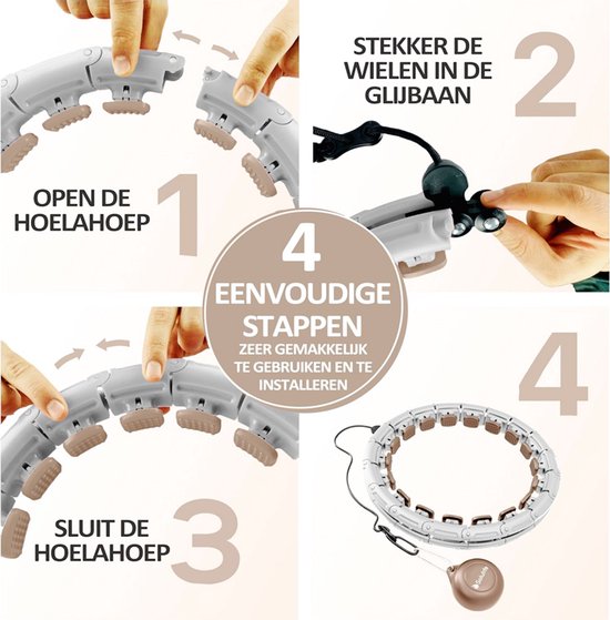 Verstelbare Hoelahoep Voor Thuis Sporten – Comfortabel En Stil Fitness ...