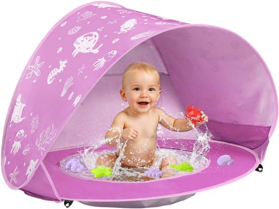 Strandtent baby - Zomeruitje - Baby zonnescherm - UV bescherming - Pop ...