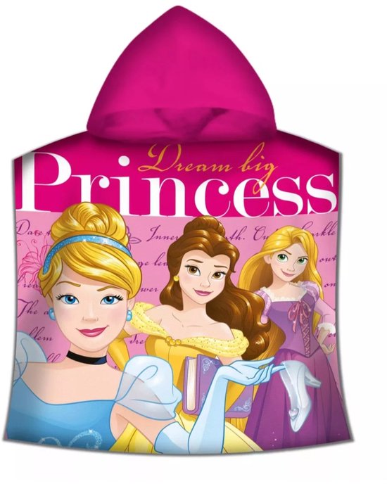 Princess dream big badponcho 50x100cm sneldrogend | bol