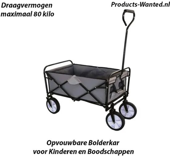 Opvouwbare Bolderkar voor Kinderen en Boodschappen | bol