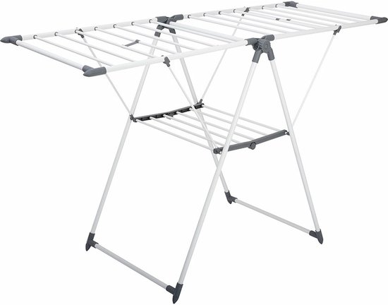Five Wasrek/droogrek - metaal - 150 x 61x 96 cm - staand/inklapbaar | bol