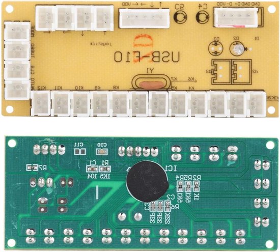 Universal USB-F10 Game Joystick Circuit Board Controller with USB Cable ...