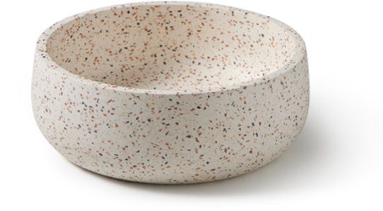 Terrazzo Waskom Rond - Florencia - Ø 39 cm - Wit Mix | bol