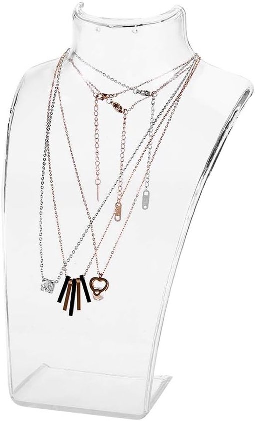Juwelen Display Rek voor Kettingen en Oorbellen met Elegant Mannequin ...