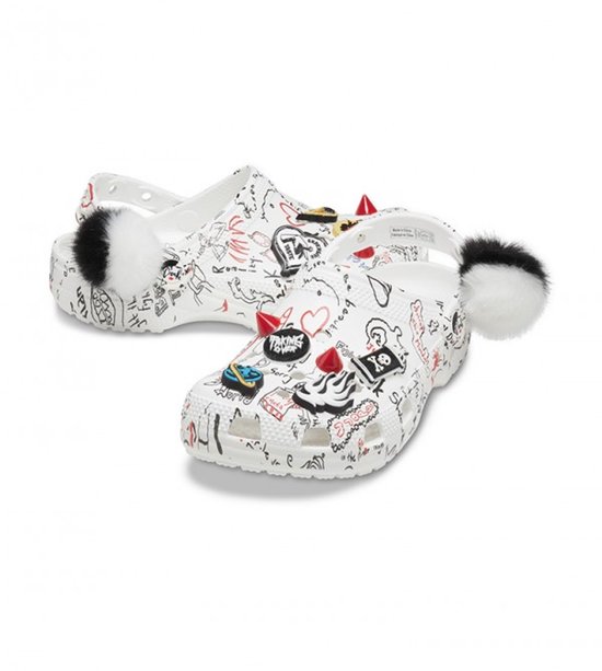 Crocs Classic SPECIALS Cruella Clog Wit Unisex Maat 45-46 M11 | bol