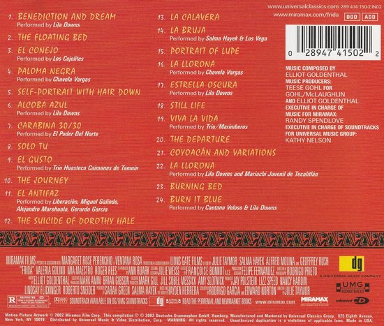 Frida Soundtrack Album - Various Artists - 2005 | bol