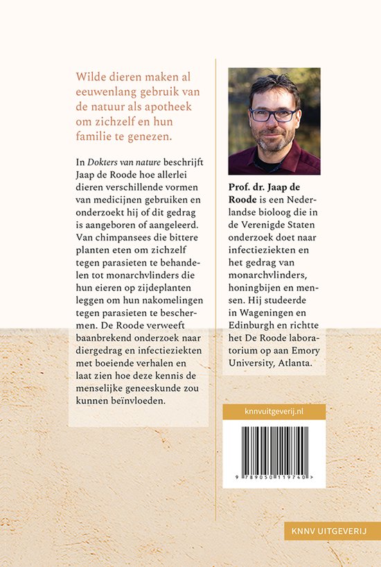 Dokters van nature - Jaap de Roode over dieren en geneeskunde | bol