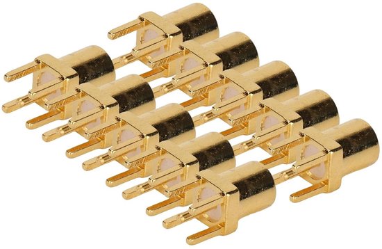 10Pcs MMCX PCB Connector 4 Pin Jack Female Connectors Solder Female for ...