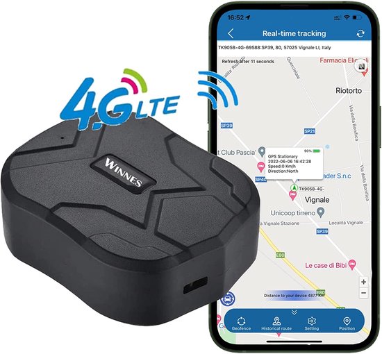 4G GPS Tracker - Realtime Tracking - Car Locator Device - Magnetische ...