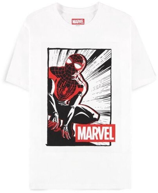 Spider-Man Marvel Logo T-shirt wit L Katoen - Fan merch, Film, Marvel ...
