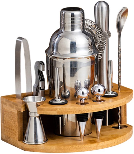 Topmelon Cocktail Set-12-Delige-Cocktail shaker set-Cocktailset met ...