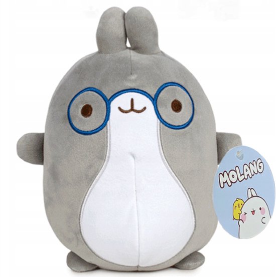 Pinco met Bril - Molang Pluche Knuffel 25 cm - Speelgoed Knuffels voor ...