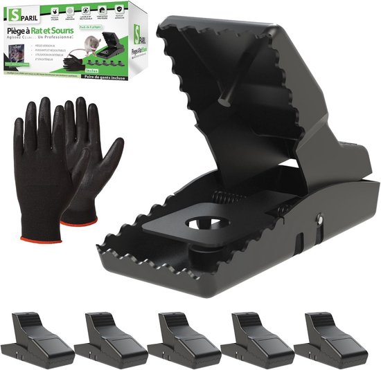 Herbruikbare Muizen- en Rattenvallen - Set van 6 Krachtige Vallen voor ...