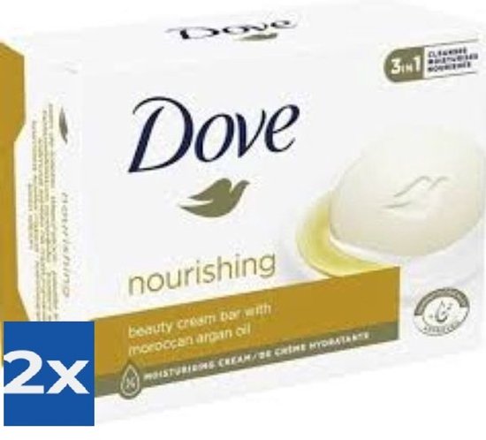Dove Zeep Argan Oil 2x90 Gram | bol
