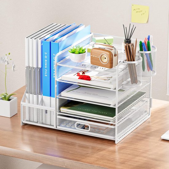 Desk Organizer,Stationary Organizer,Multifunction Pen Holder,Desktop ...