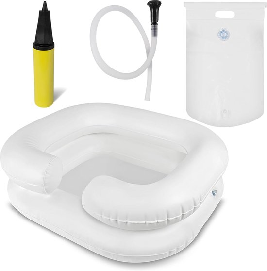 Opblaasbare Haarwasbak - Mobiele Shampoobak voor Bedlegerige Mensen | bol