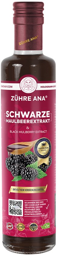 Zühre Ana Zwarte Moerbei-Extract Siroop – Krachtige Smoothieformule met ...