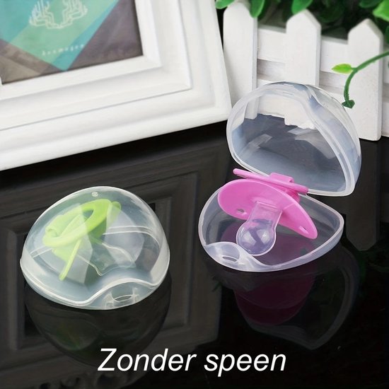Speen bewaardoosjes - speen houder - 2 stuks - transparant | bol