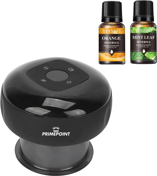 PrimePoint Cellulite massage apparaat Zwart - Massage olie - 12 Massage standen - 2025... | bol