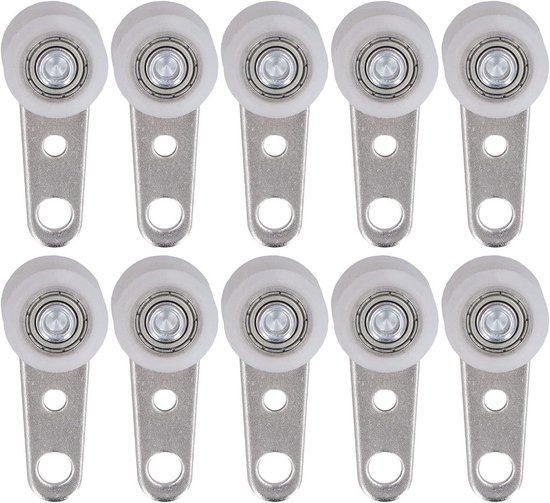 10 STKS Roestvrijstalen Glijdende Looprol Met 2 Nylon Wielen Hangende ...