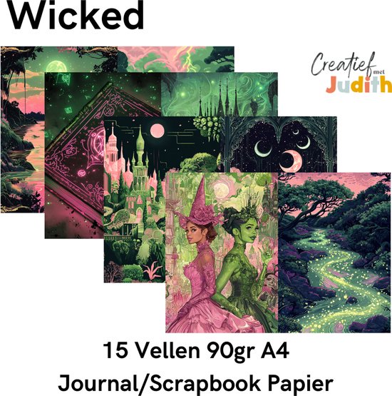 Bullet Journal papier A4 - 15 vellen - Wicked - Planner Agenda ...