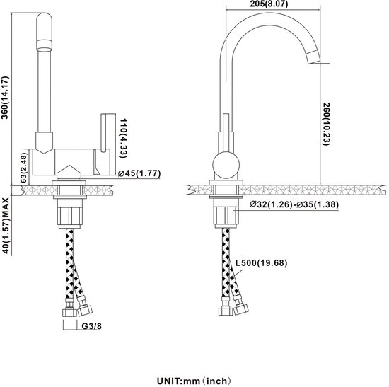 Lonheo max Keukenkraan met Uittrekbare Uitloop - Keukenmengkraan - Handdouche -... | bol