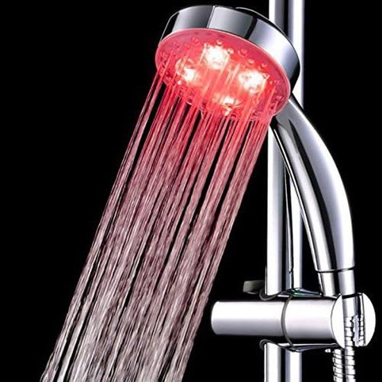 Itian Kleurveranderende LED-verlichting Douchekop Badkamer LED ...