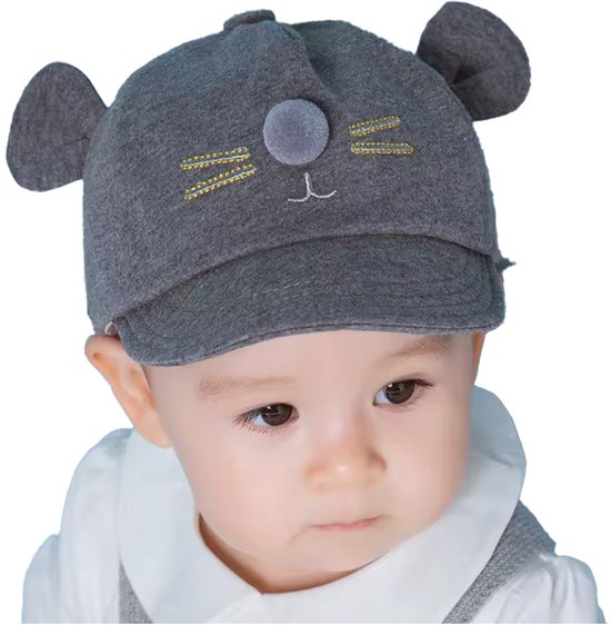 Babypetje - Peuterpetje - Grappig petje met oortjes - 6/24maanden ...