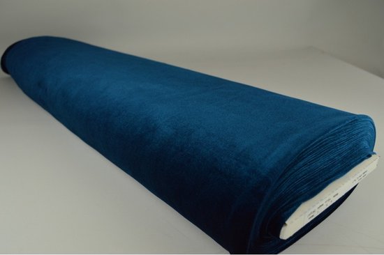 Stretch fluweel - Petrol - 1 meter - Per meter - Velvet stof | bol
