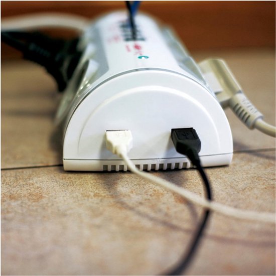 Multifunctionele Stekkerdoos - 6 Stopcontacten - 2 Usb Poorten - 1 ...